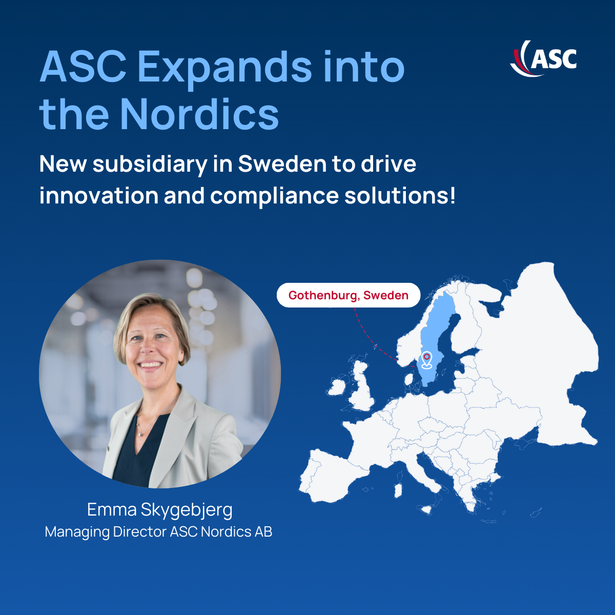 ASC Technologies Expands to Sweden – New Nordic Subsidiary